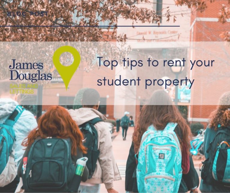 Top Tips To Rent Your Student Property | James Douglas
